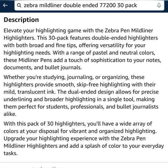 Zebra | Office | New 3ct Zebra Midliner Collection | Poshmark